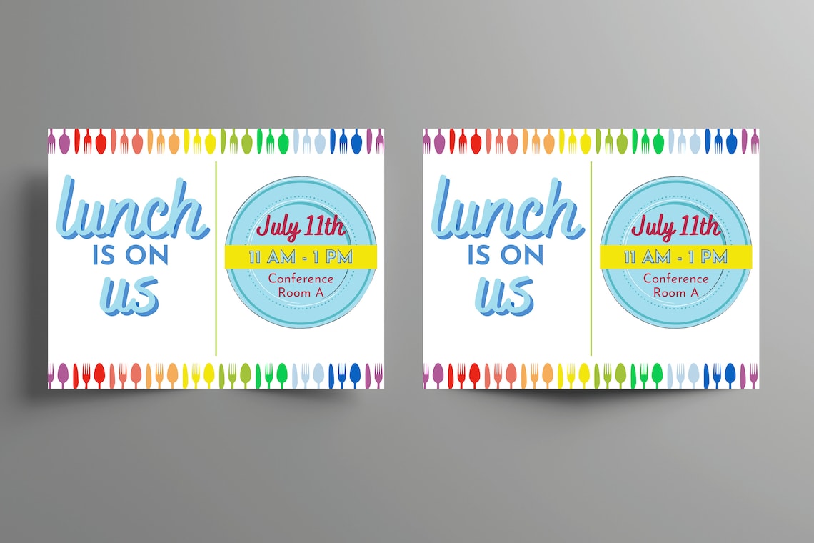 Employee Appreciation Lunch Flyer, Work Lunch Invitation, Customizable ...