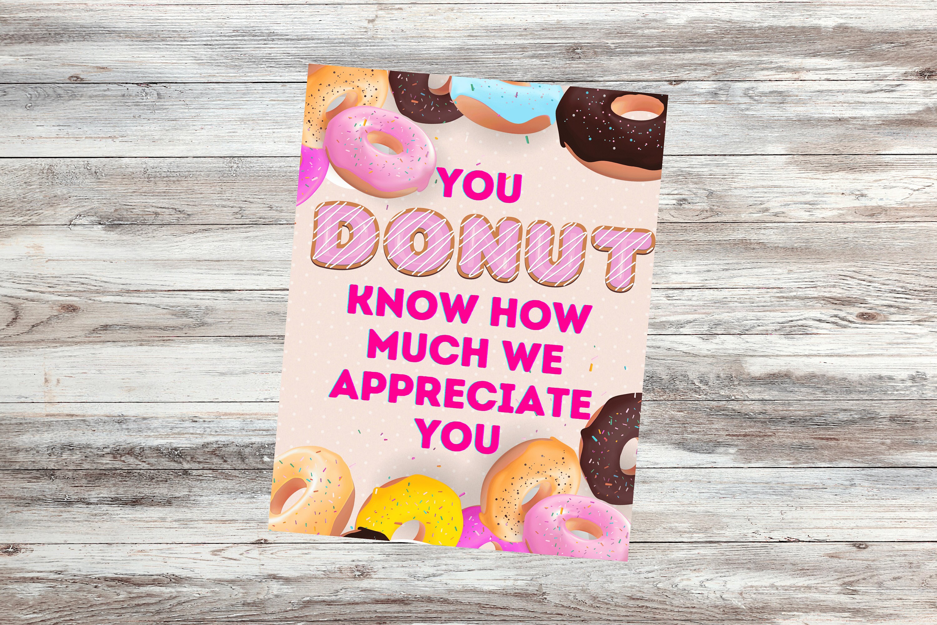 Printable Donut Recognition Flyers | Set of Three Unique Flyers | Donut ...