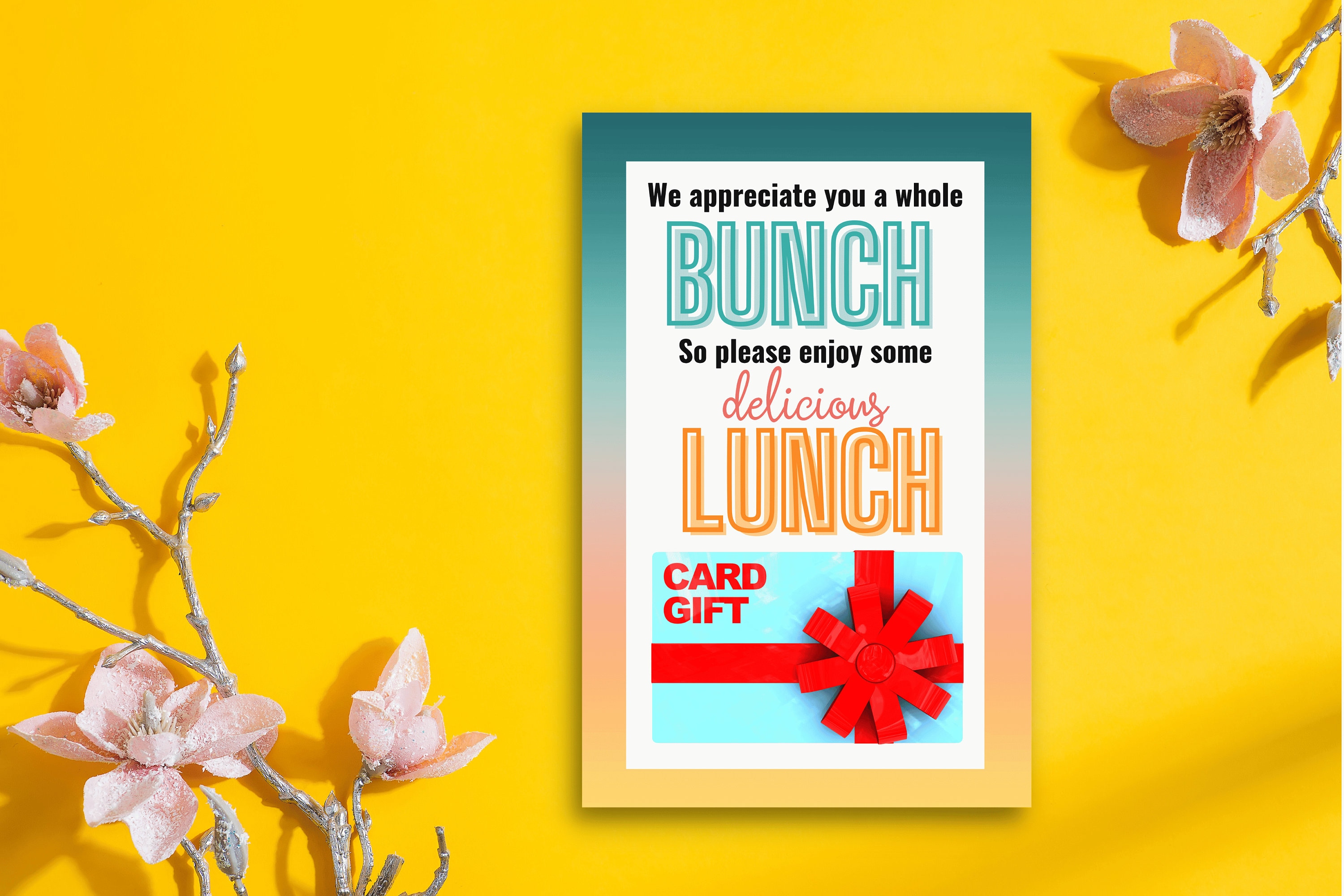 Printable Gift Card Holder for Employees | Restaurant Gift Card ...