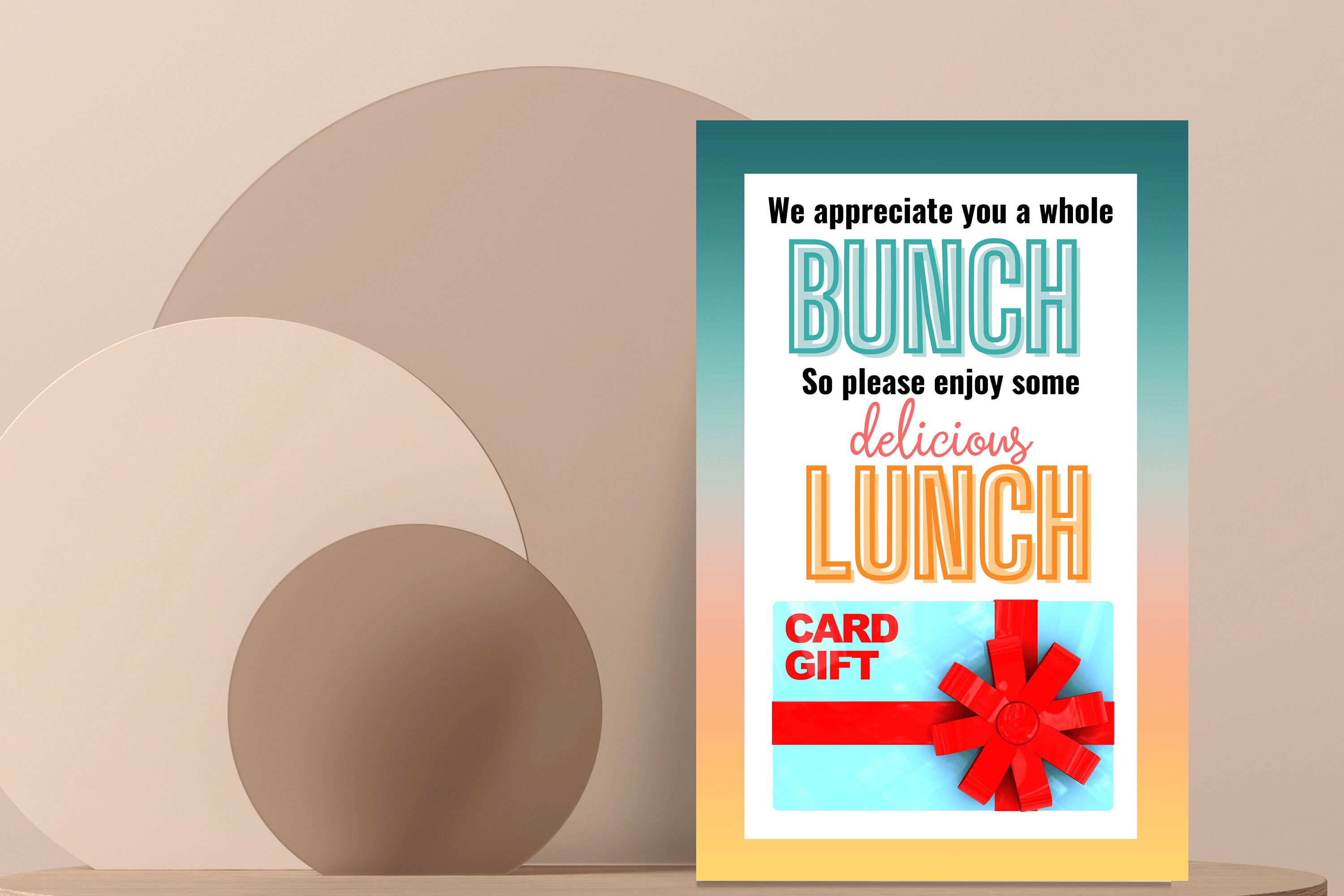Printable Gift Card Holder for Employees | Restaurant Gift Card ...