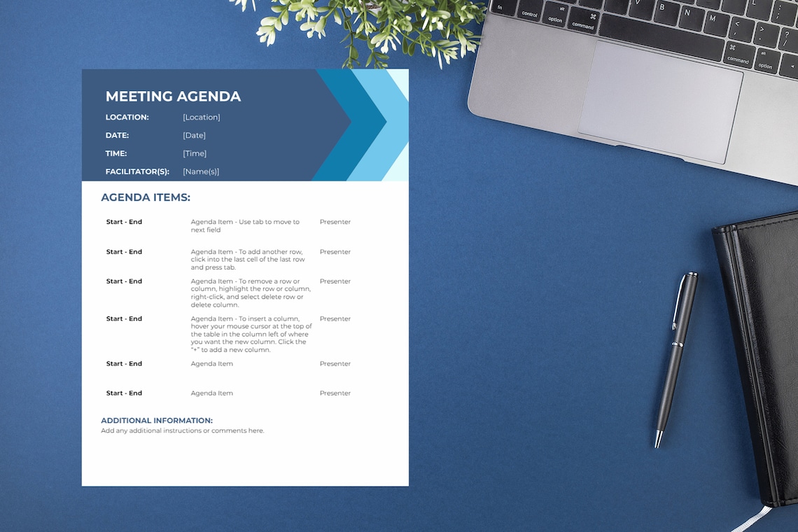 Google Docs Meeting Agenda Template, Editable Google Docs Template ...