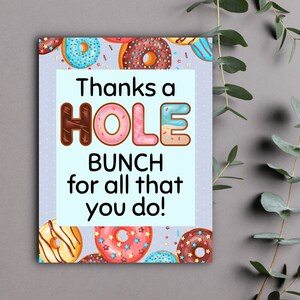 Printable Donut Recognition Flyers | Set of Three Unique Flyers | Donut ...