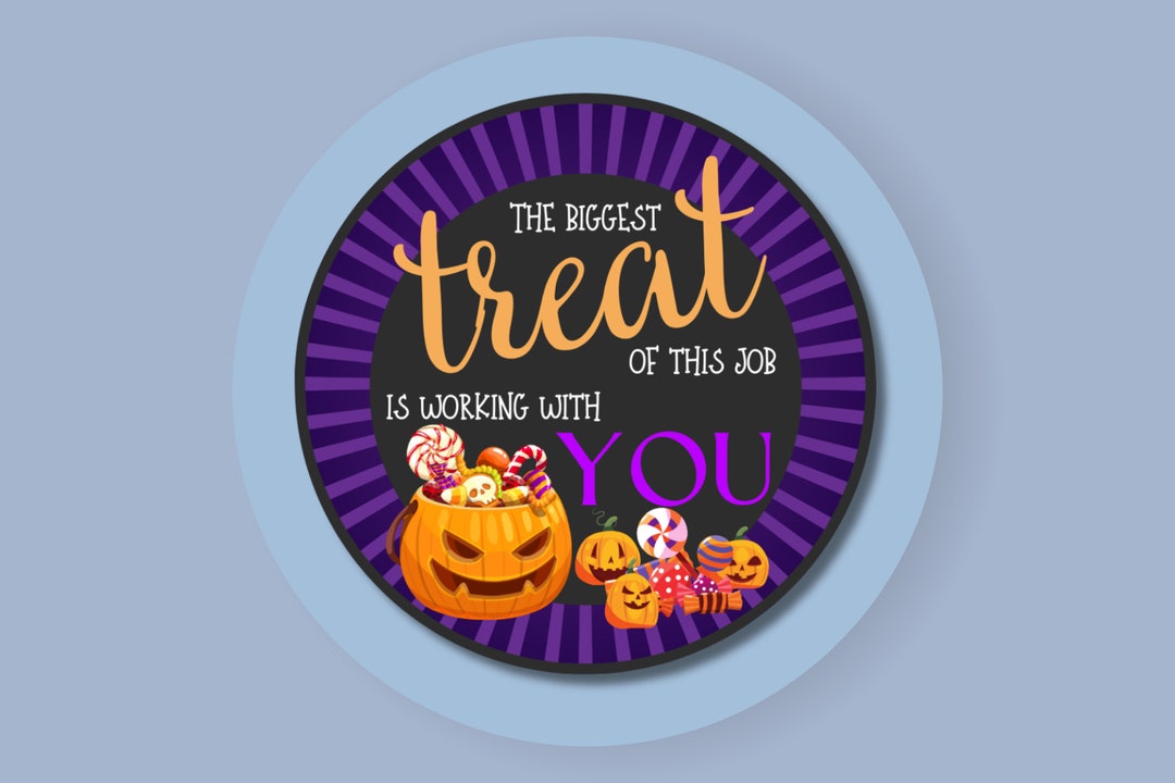 Printable Halloween Gift Tags, Halloween Coworker Gift, Employee ...