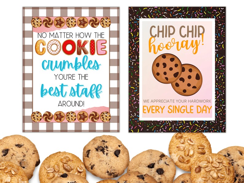 Printable Cookie-themed Employee Appreciation Flyers | Employee ...