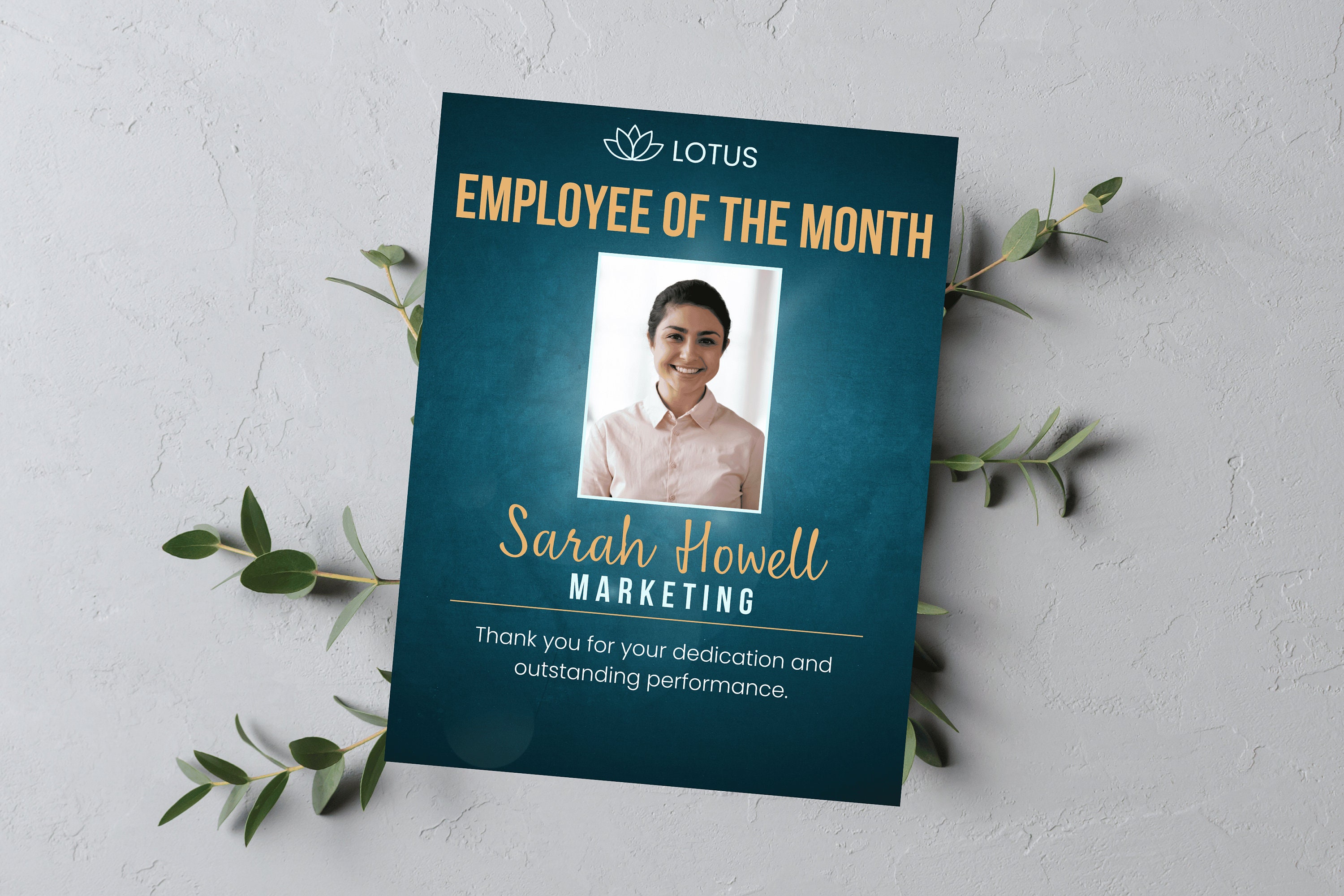 Customizable Employee of the Month Flyer | Employee of the Month ...