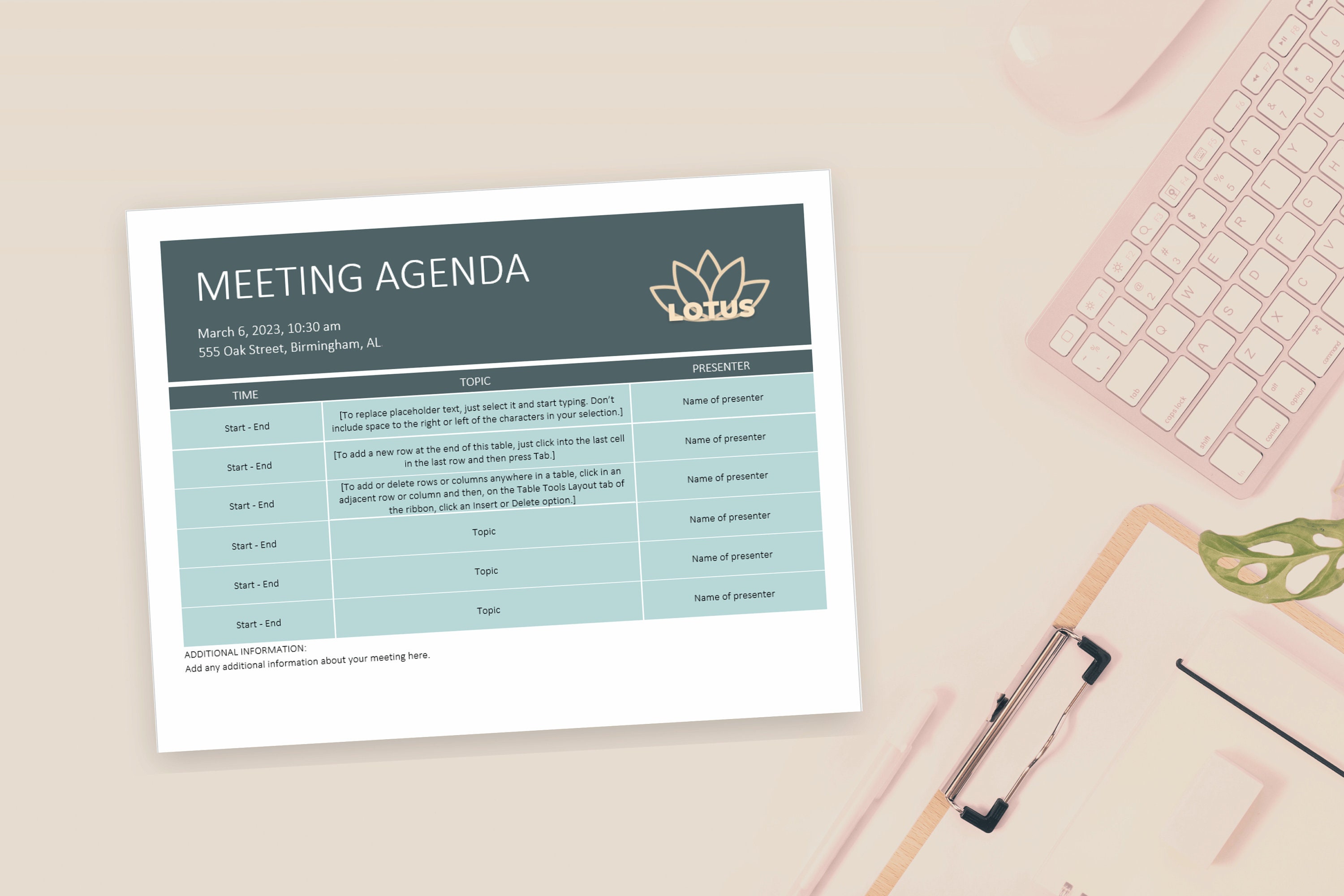 Meeting Agenda Form, Editable Google Docs Meeting Schedule Template ...