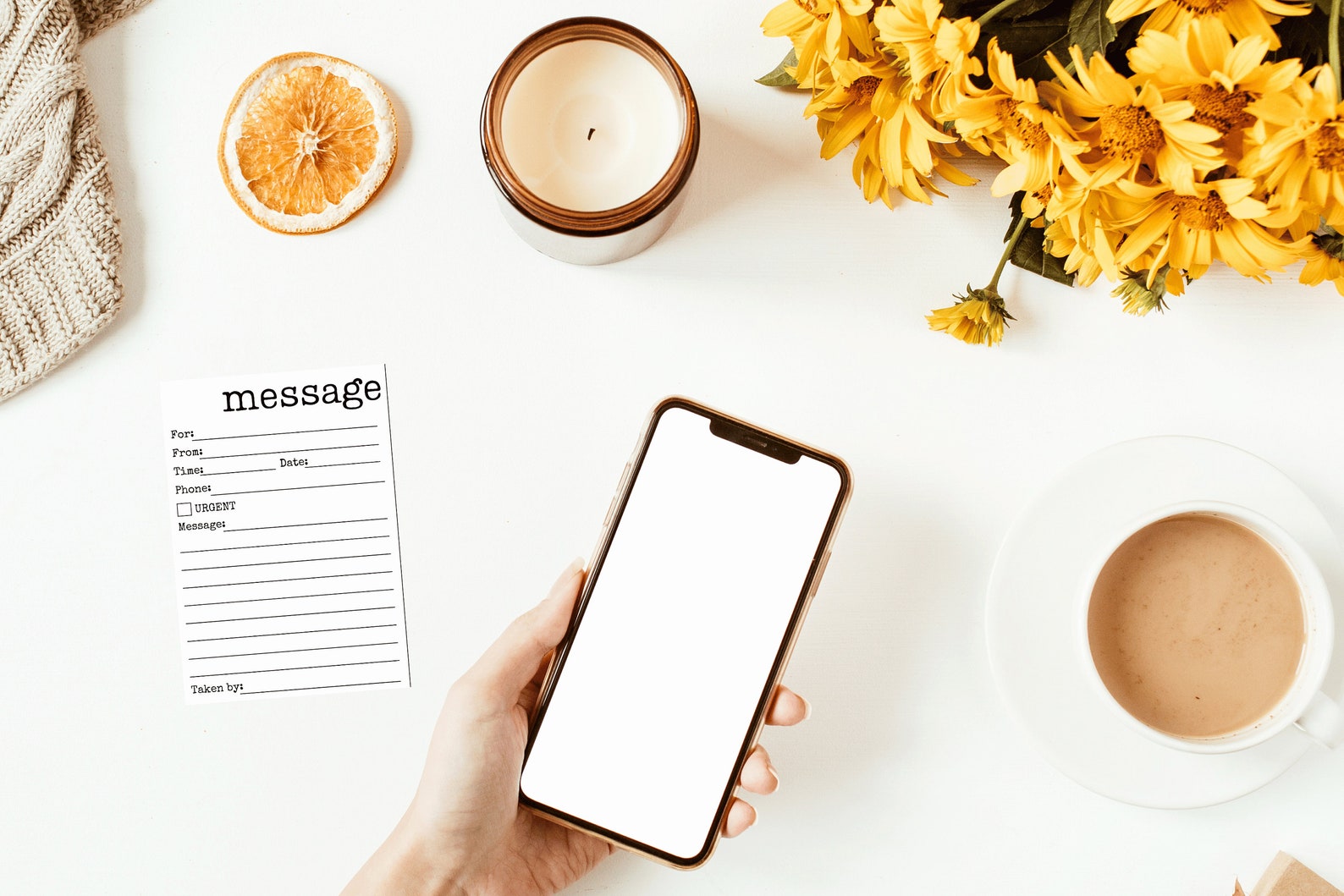 Printable Message Form, Missed Call PDF, Phone Message Memo Template ...