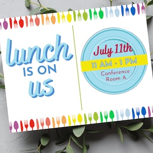Employee Appreciation Lunch Flyer, Work Lunch Invitation, Customizable ...