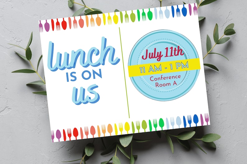 Employee Appreciation Lunch Flyer, Work Lunch Invitation, Customizable ...