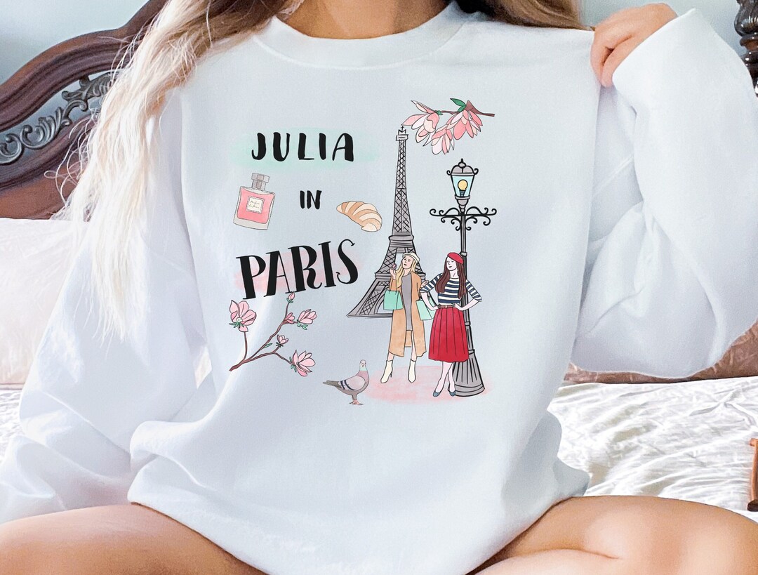 YOUR NAME in PARIS Sweater, Paris Sweatshirt, Paris Crewneck Pullover ...