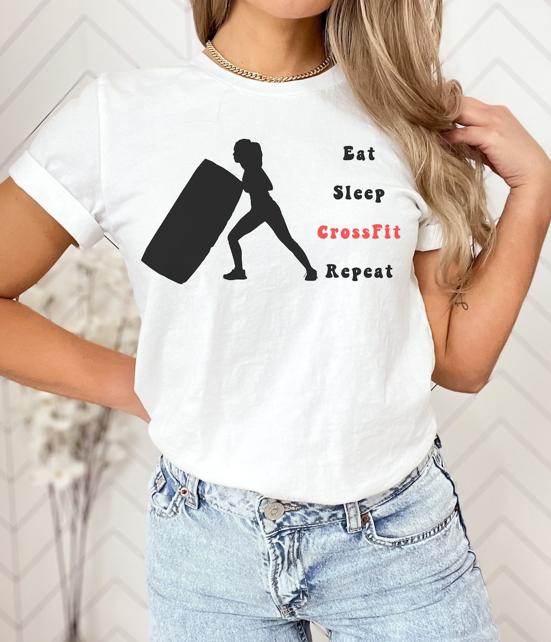 CROSSFIT MAMA T-SHIRT, Crossfit Gifts, Crossfit Women, Workout Shirt ...