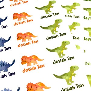 Dinosaur Name Labels (waterproof) - Etsy