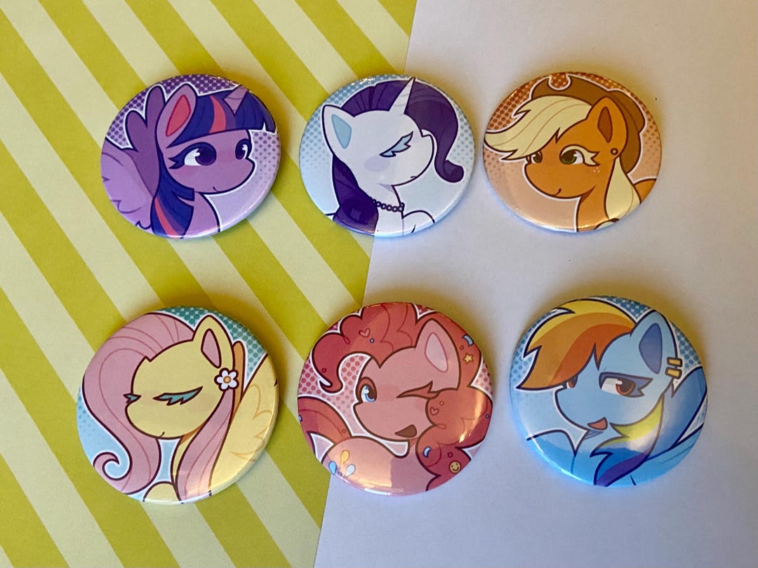 My Little Pony G4 Pin Badges/buttons - MLP - Etsy UK