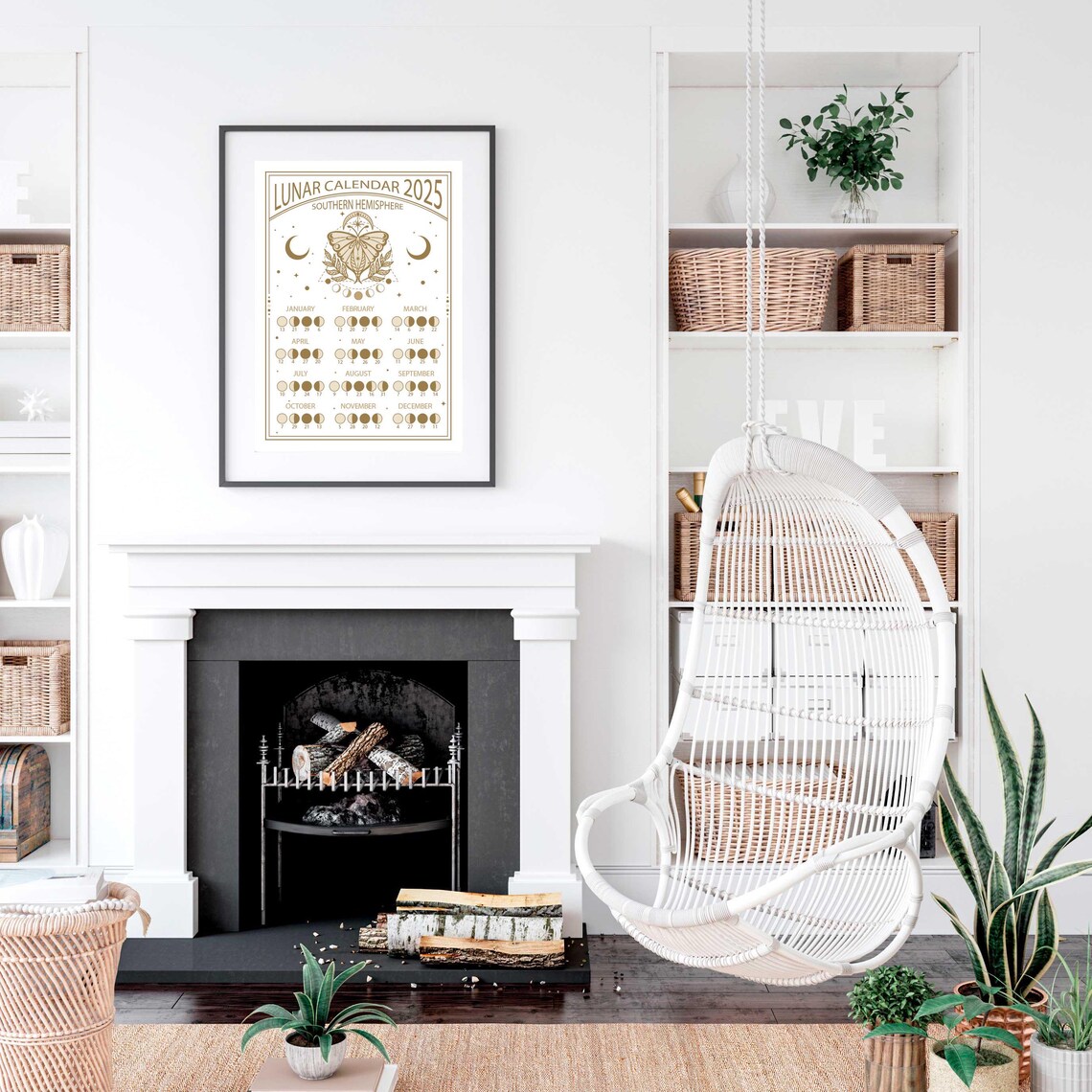 Lunar Calendar 2025 Southern Hemisphere Lunar Phases Calendar Printable ...