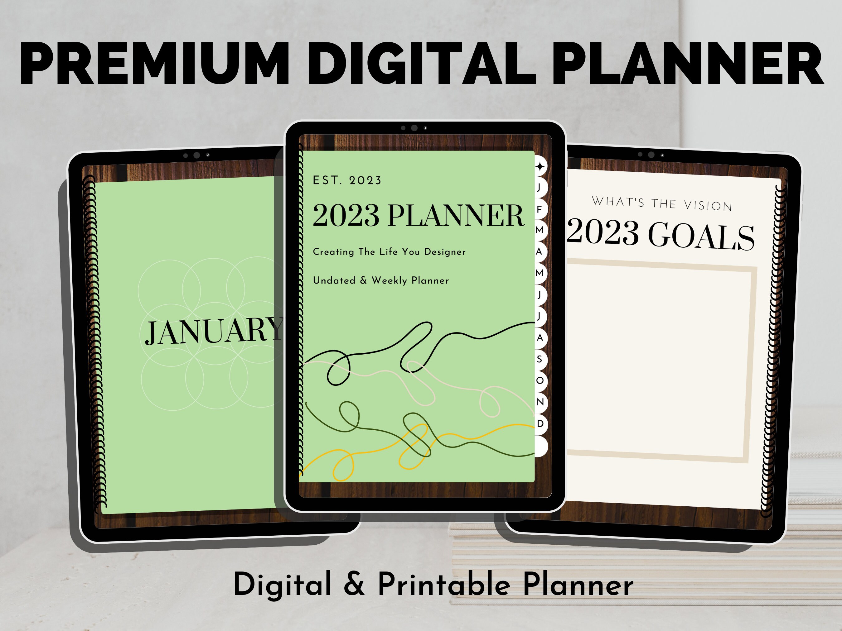 Digital Planner, Digital Downloadable Planner, Digital Journal, Weekly ...