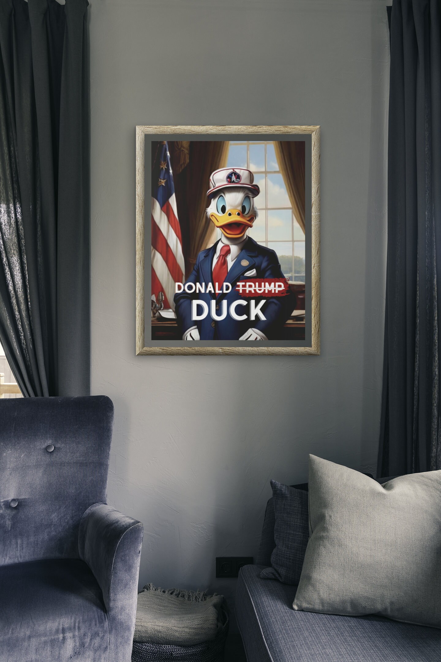 Donald Duck Poster, Gaming Room Poster, Gaming Wall Poster, Gaming ...