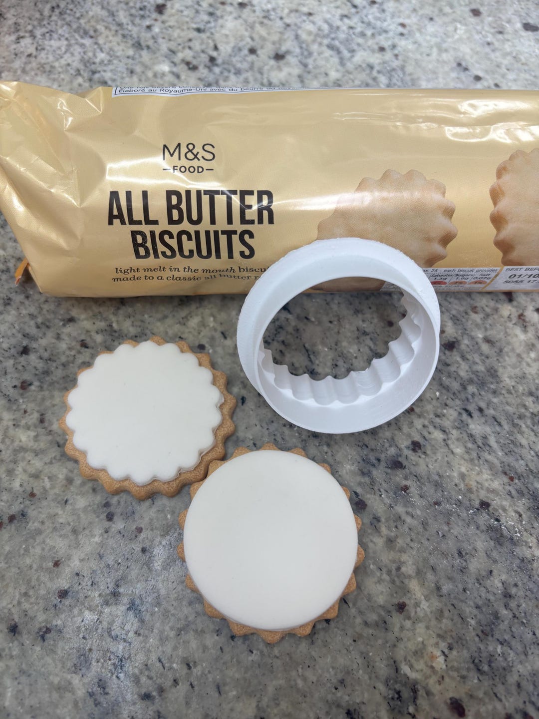 Scalloped Biscuit Cutter, Fits M&S Biscuits, Cookies and Fondant - Etsy UK