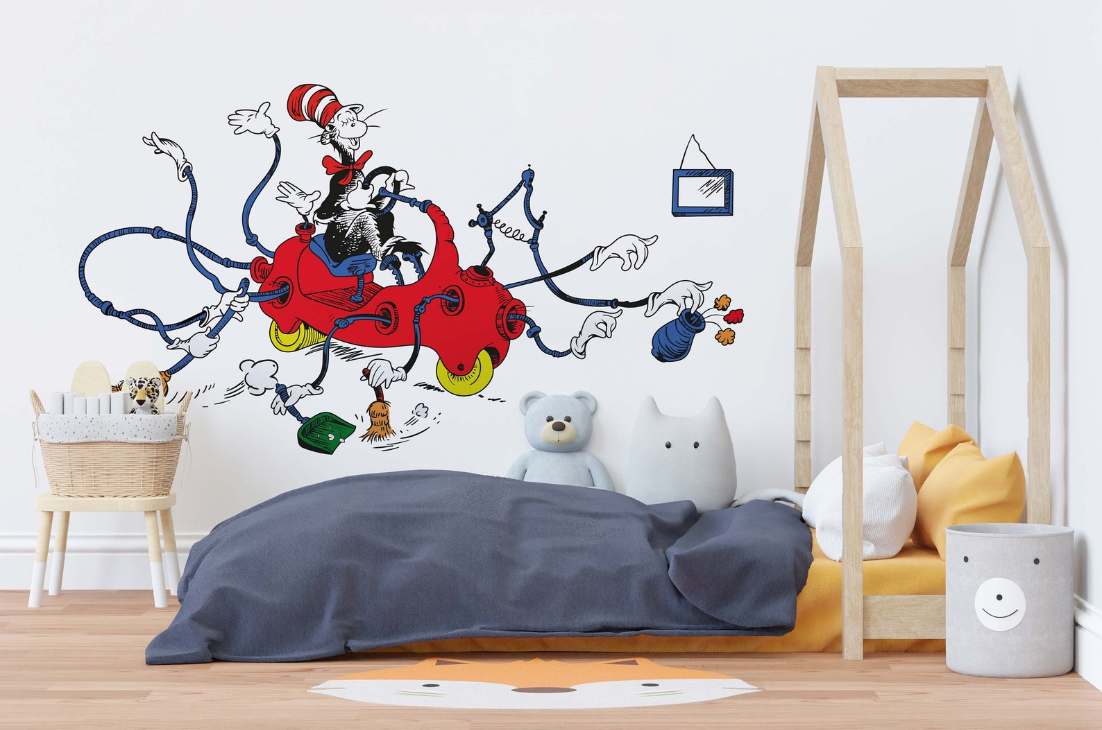 Dr Seuss Cat in the Hat Driving Car Kid Wall Decal Wall Sticker ...