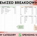 Monthly Split Budget Spreadsheet for Google Sheets Track Expenses and ...