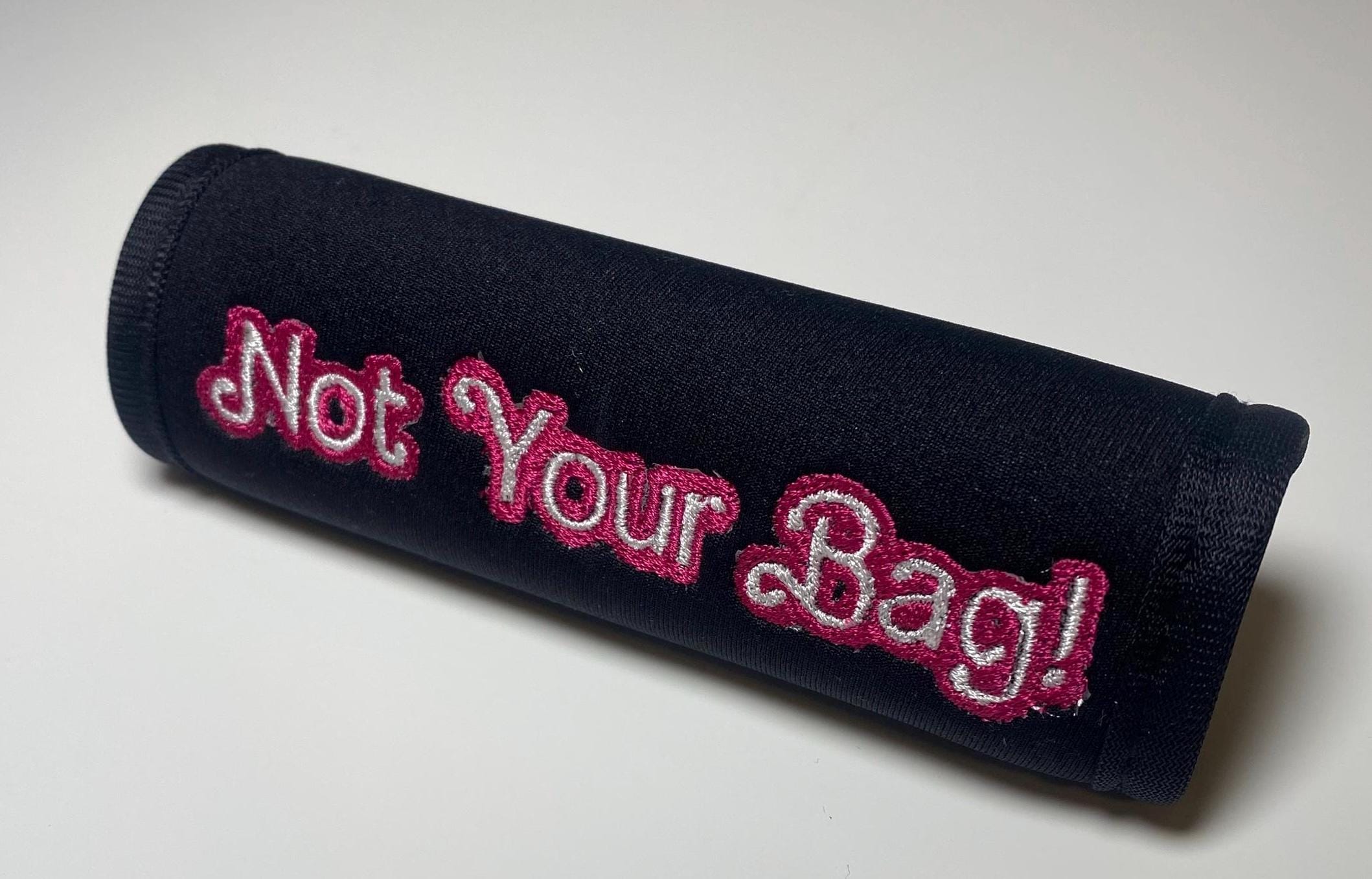 Personalized Embroidered Luggage Handle, Doll Font, Custom Wrap, Cover ...