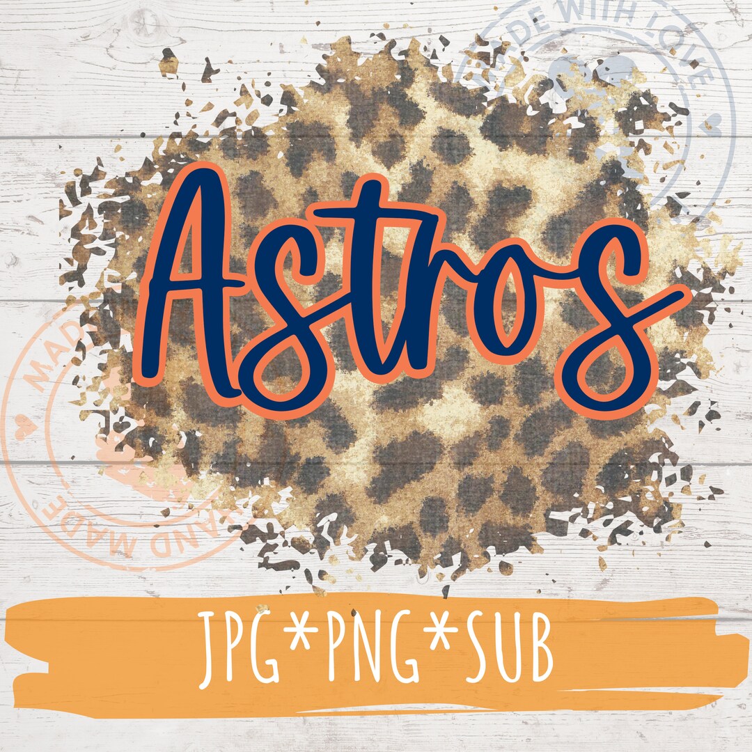 Leopard Astros Sublimation Design, Jpg, Png, Digital Download - Etsy