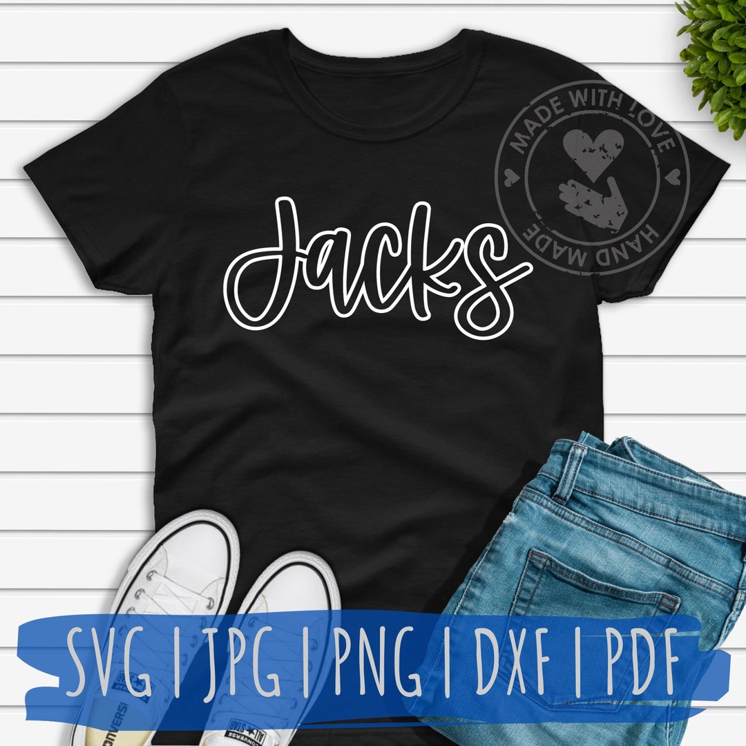 Custom Made Jacks Mascot Shirt Design for Svg, Jpg, Png, Dxf Digital ...