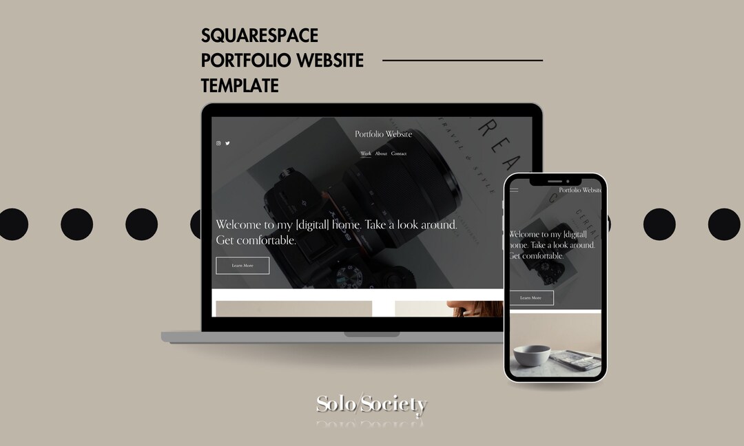 Squarespace Custom Website Template for Photography, Consulting ...