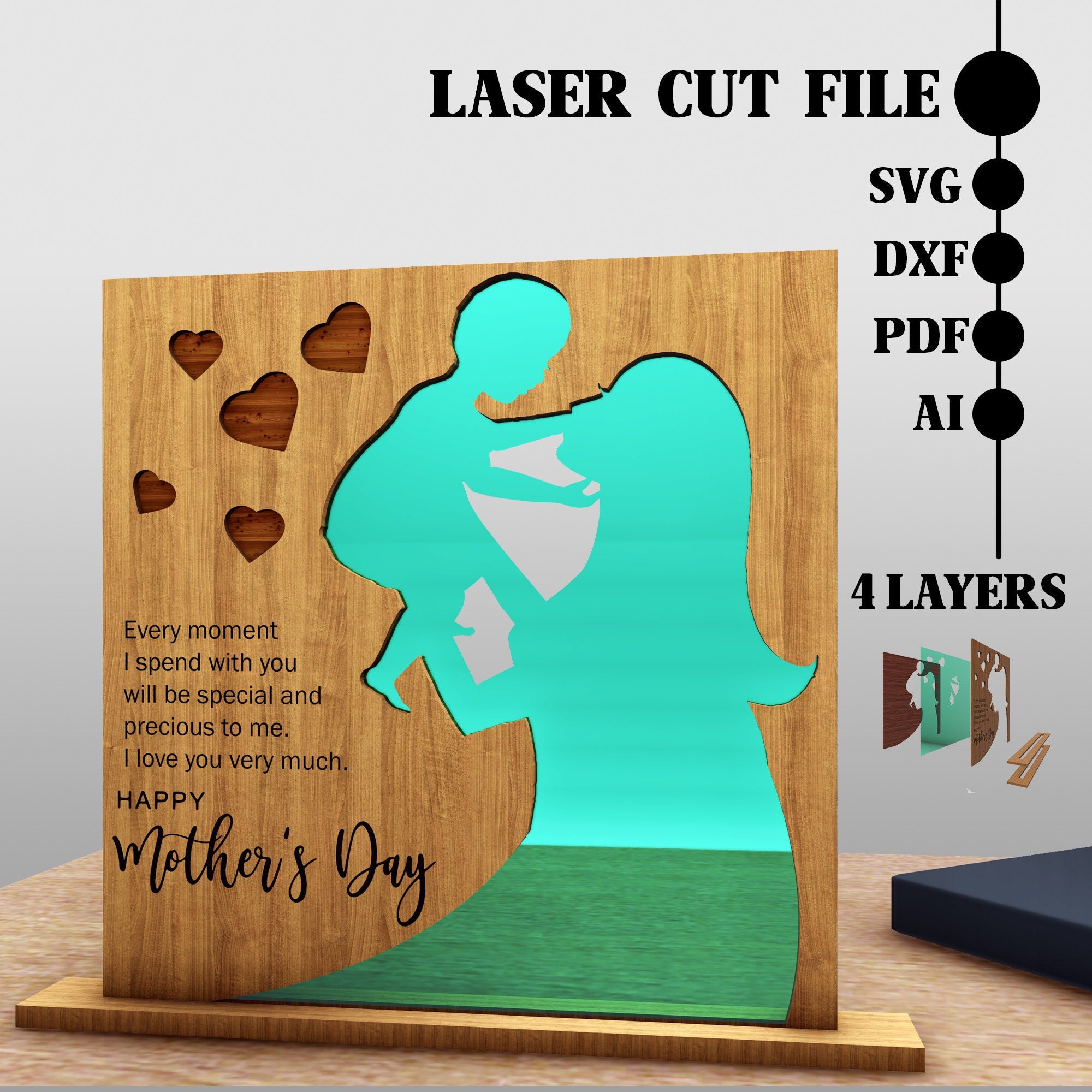 Gift With Beautiful Words on Mother's Day Mother's - Etsy