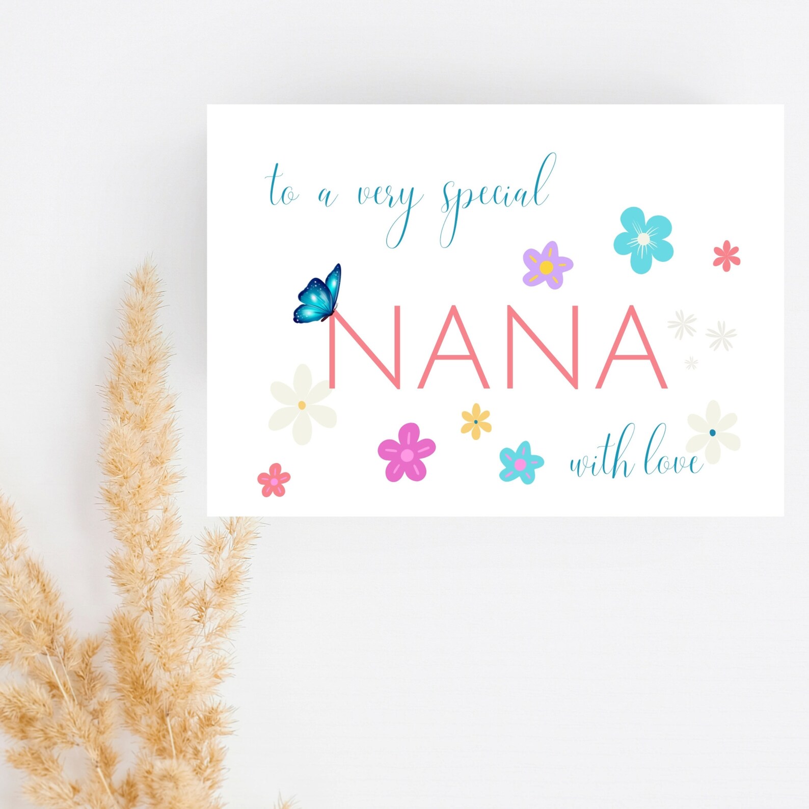 Nana Card on Mothers Day Instant Download, Grandma Card Printable, Nana ...