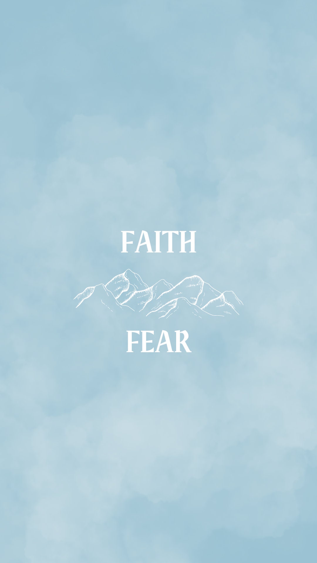 Faith Over Fear - Iphone/android Background - Etsy