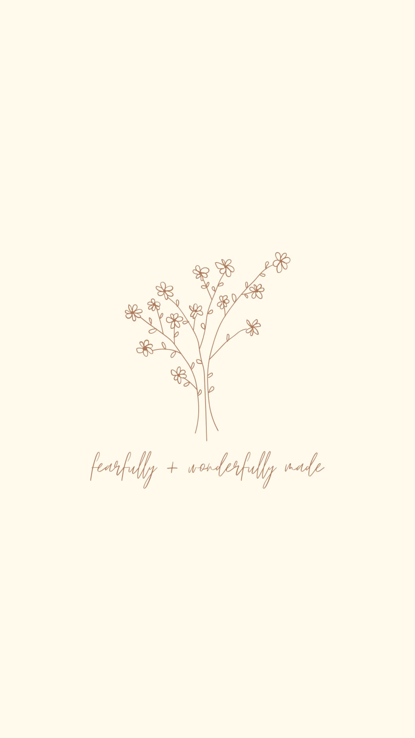 Fearfully and Wonderfully Made - Iphone/android Background - Etsy