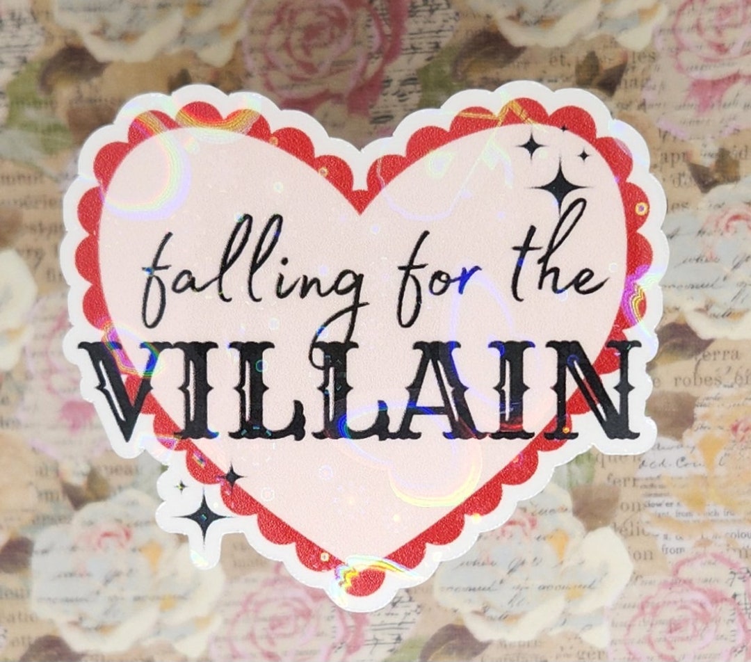 Falling for the Villain Sticker, Vinyl Sticker, Water Resistant Sticker ...