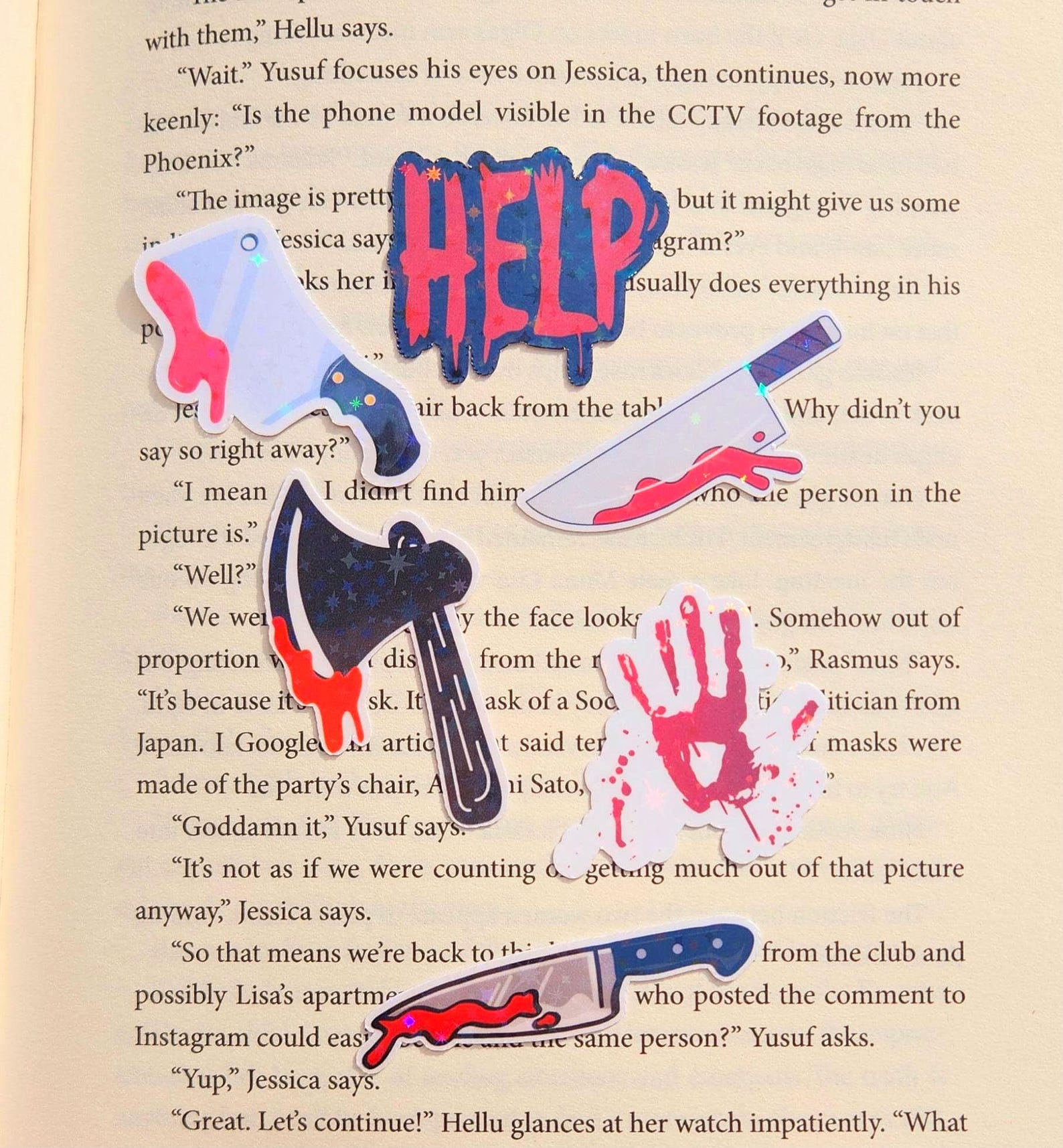 Thriller Bookish Mini Sticker Collection, Reader, Kindle Sticker ...