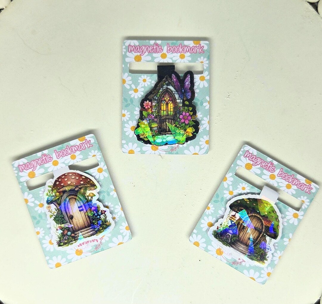Mini Fairy Door Magnetic Bookmark, Reader, Book Club Gift, Bookworm ...