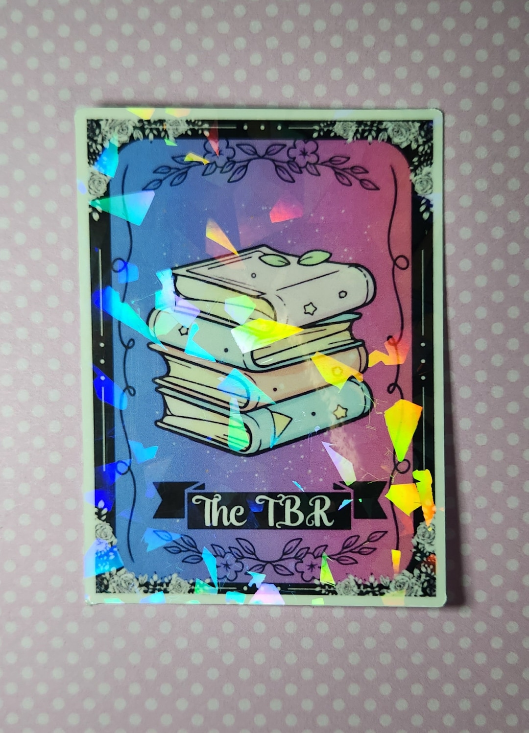 Tarot Card the TBR Sticker Reader Tarot Card Sticker - Etsy
