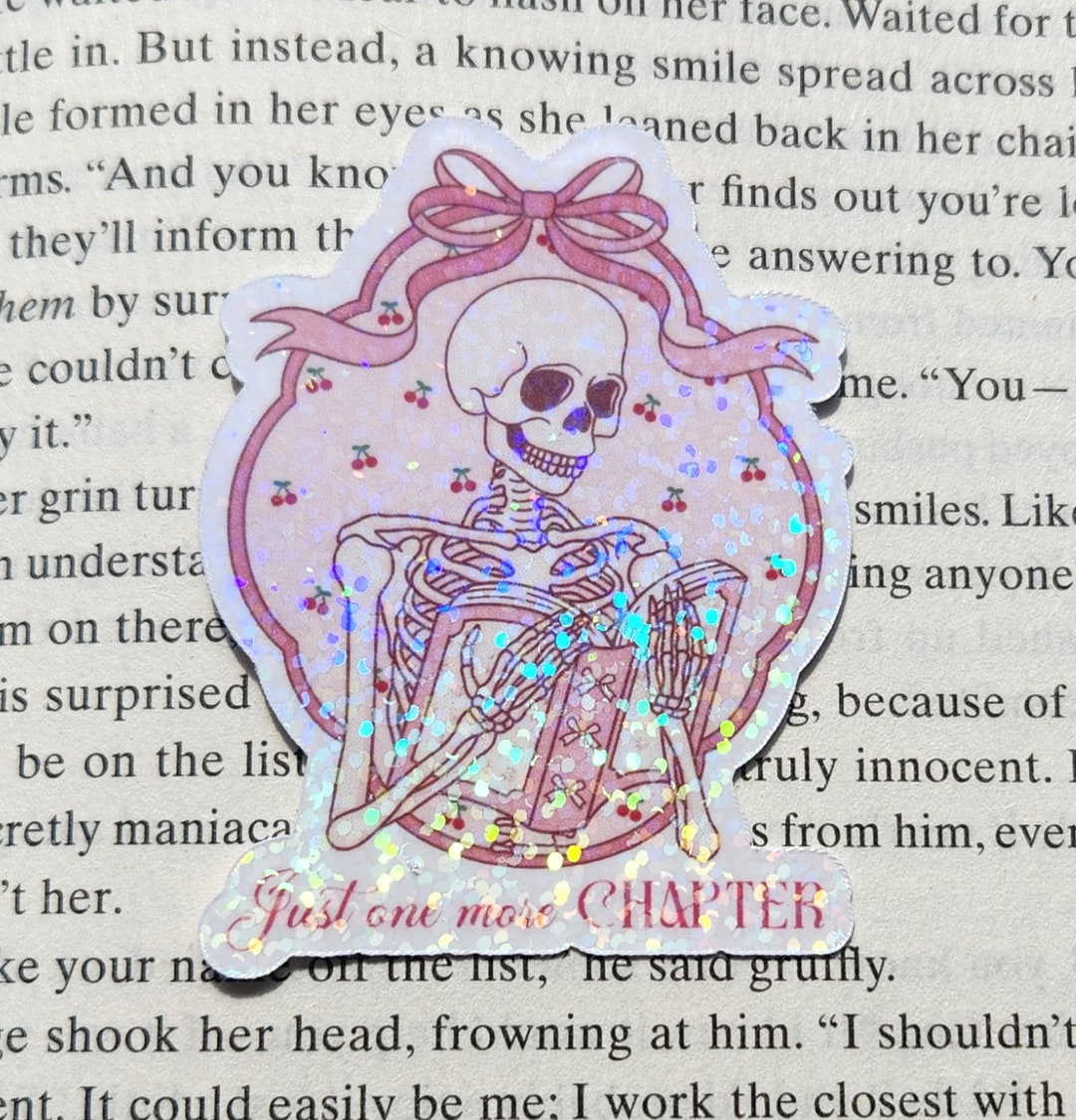 One More Chapter Sticker, Vinyl Water Resistant Sticker, iPad Sticker ...