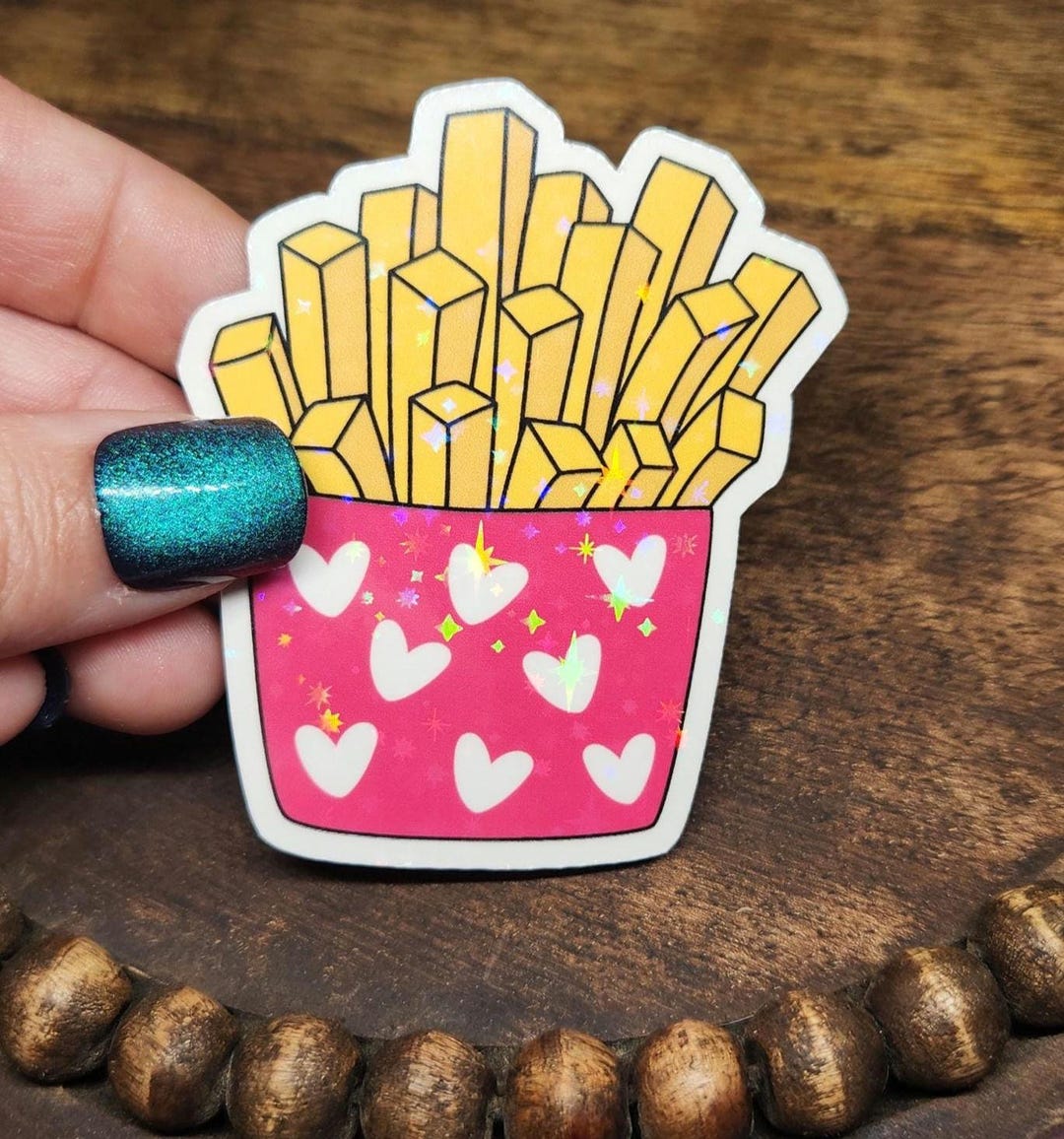 French Fry Valentine Holographicsticker, Reader, Kindle Sticke, Fiction ...