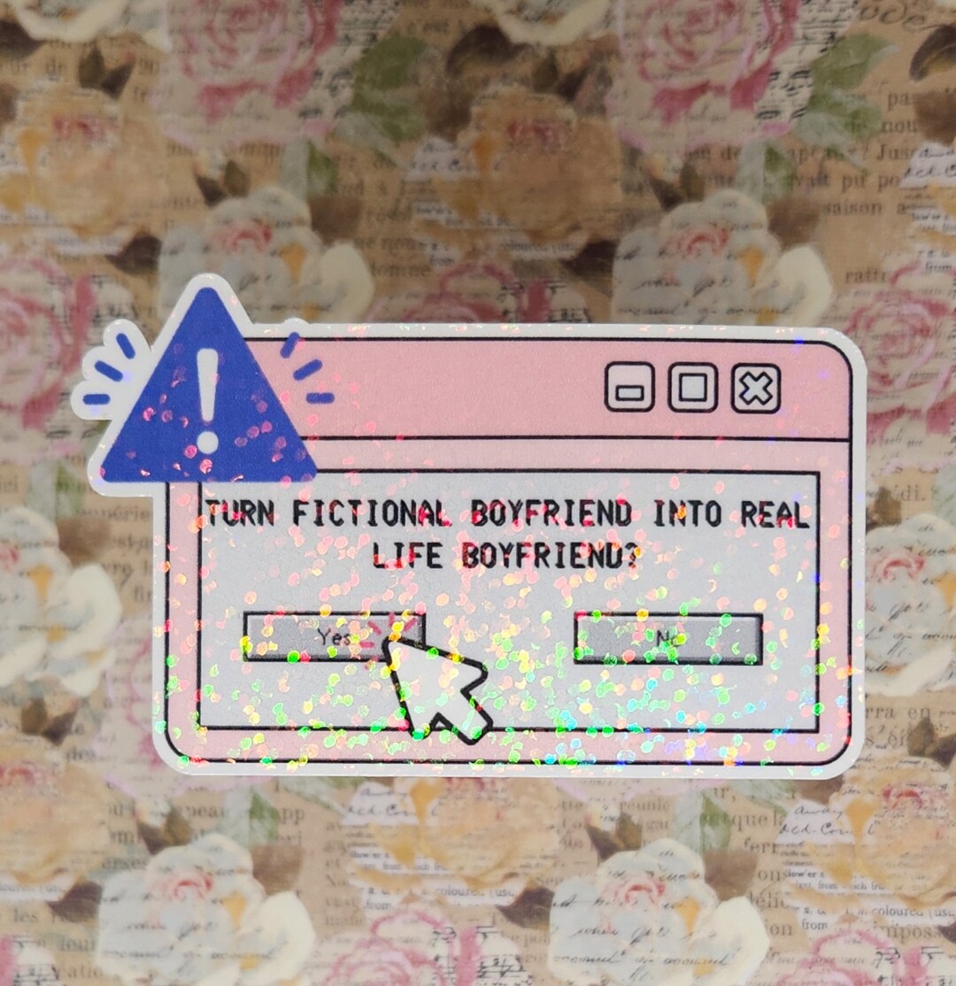 Book Boyfriend Sticker, Bookish Vinyl Sticker, Kindle Sticker, Romance ...