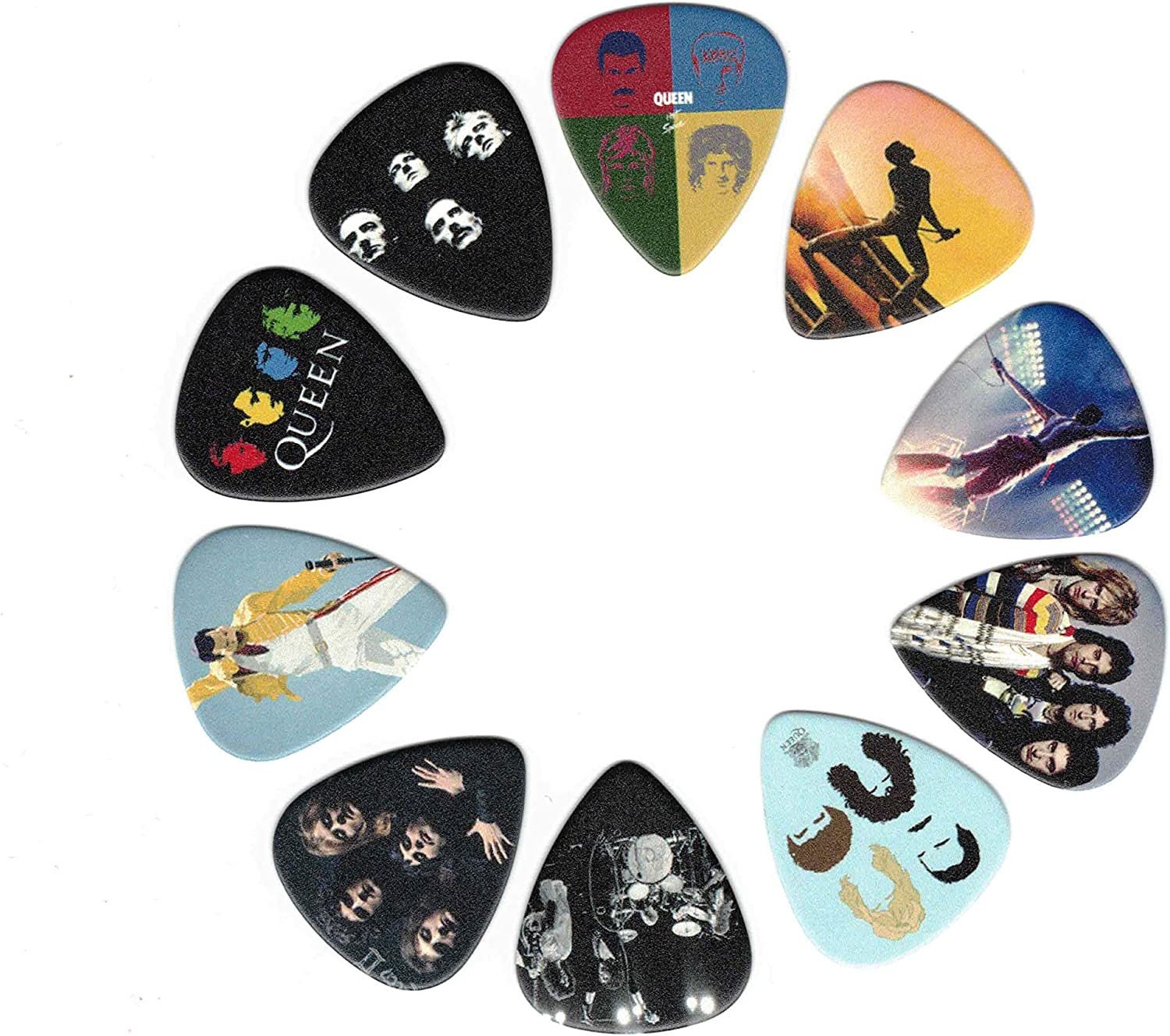 Queen Guitar Picks 10 Picks in a Packmedium Thickness 0.71mm Sherpa ...