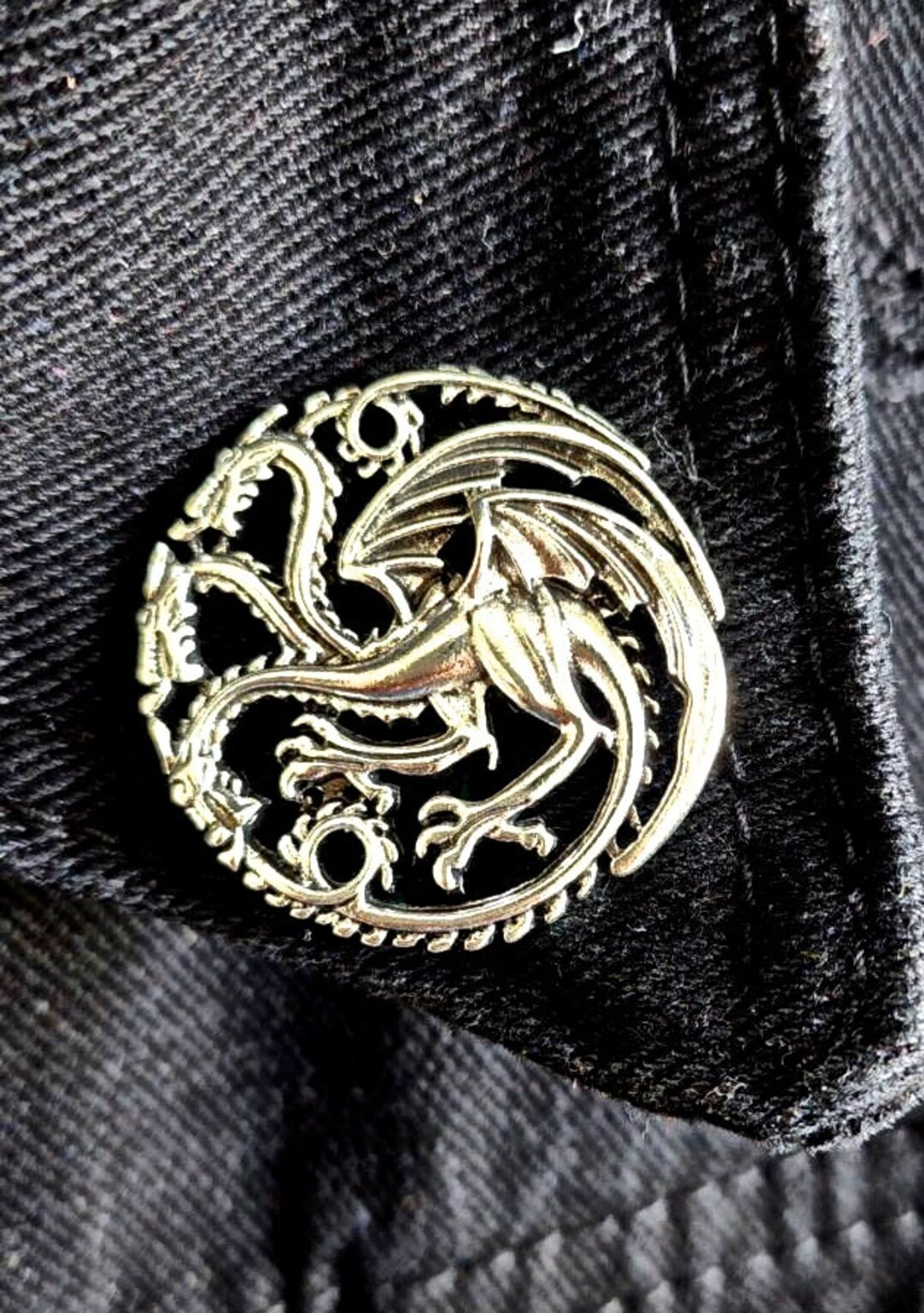 House of Dragoon Targaryen Pin silver - Etsy