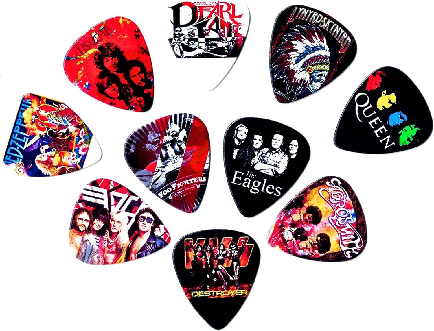 Legendary Bands Guitar Picks Volume II(10 Medium Picks in a Packet)(for ...