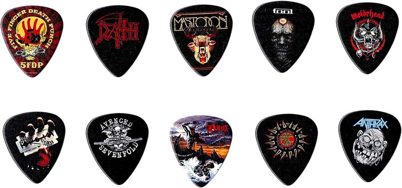 Metal Band Version 2 (10 Picks in a Pack)(medium Thickness 0.71mm) - Etsy