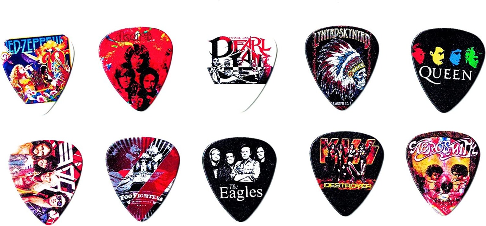 Legendary Bands Guitar Picks Volume II(10 Medium Picks in a Packet)(for ...