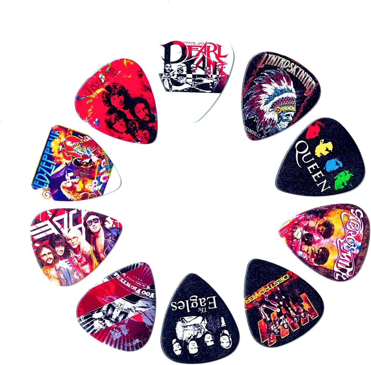 Legendary Bands Guitar Picks Volume II(10 Medium Picks in a Packet)(for ...