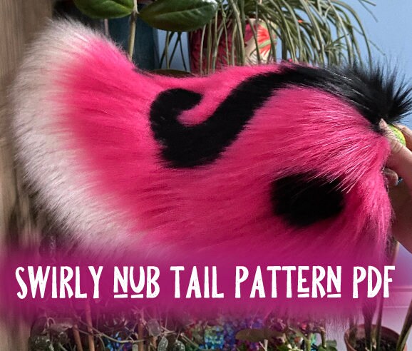Swirly Nub Fursuit Tail Pattern PDF - Etsy