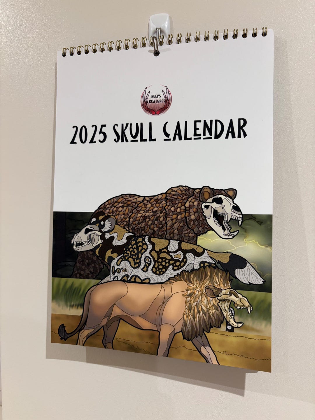 2025 Animal Skulls Calendar - Etsy