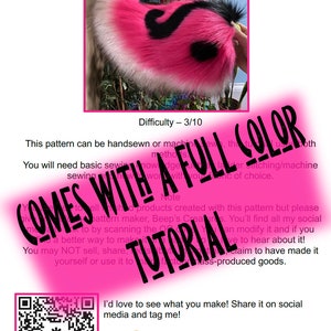 Swirly Nub Fursuit Tail Pattern PDF - Etsy