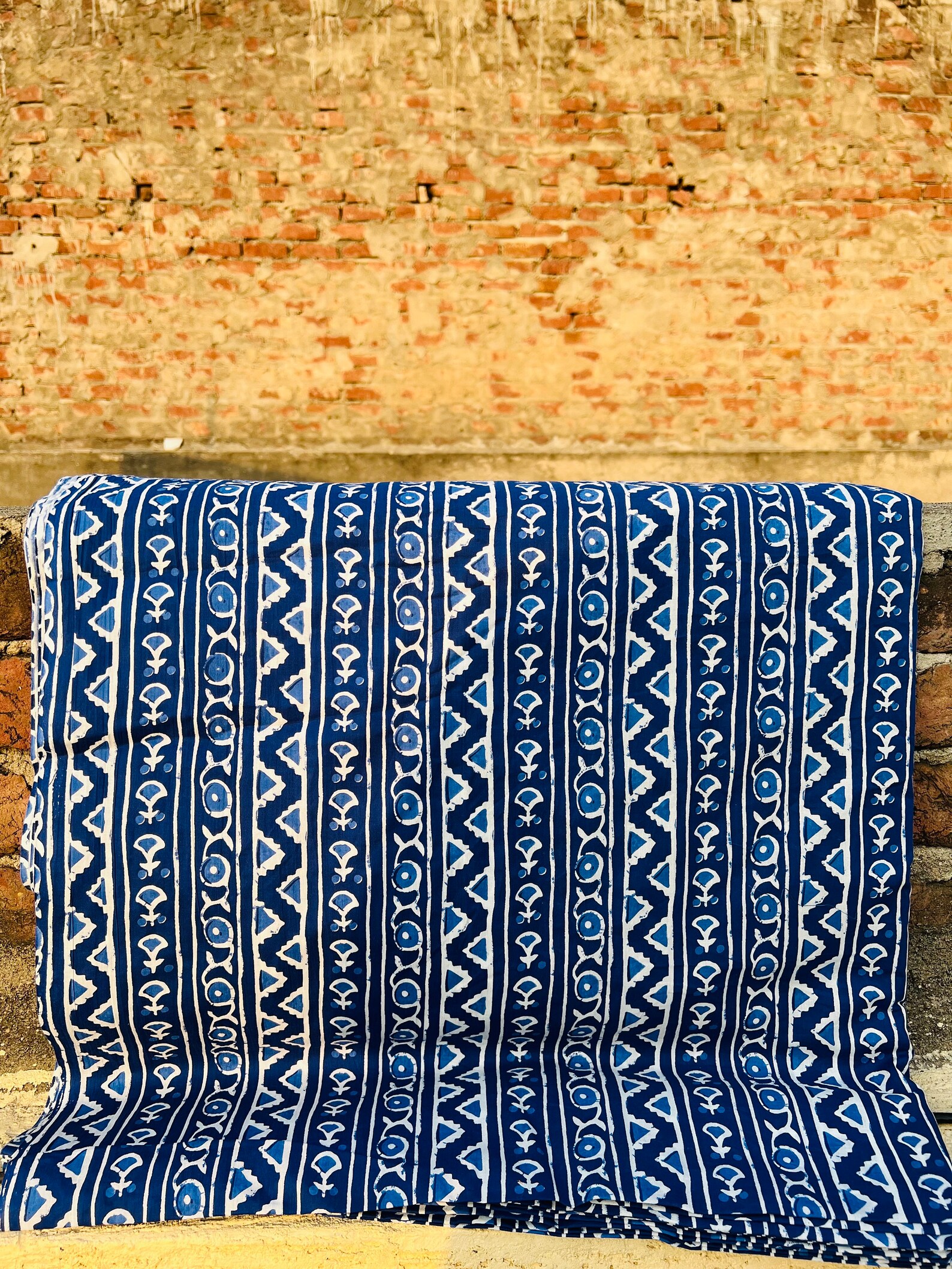 Hand Block Print Indigo , Hand Print Fabric , Jaipur Fabric , Indigo ...