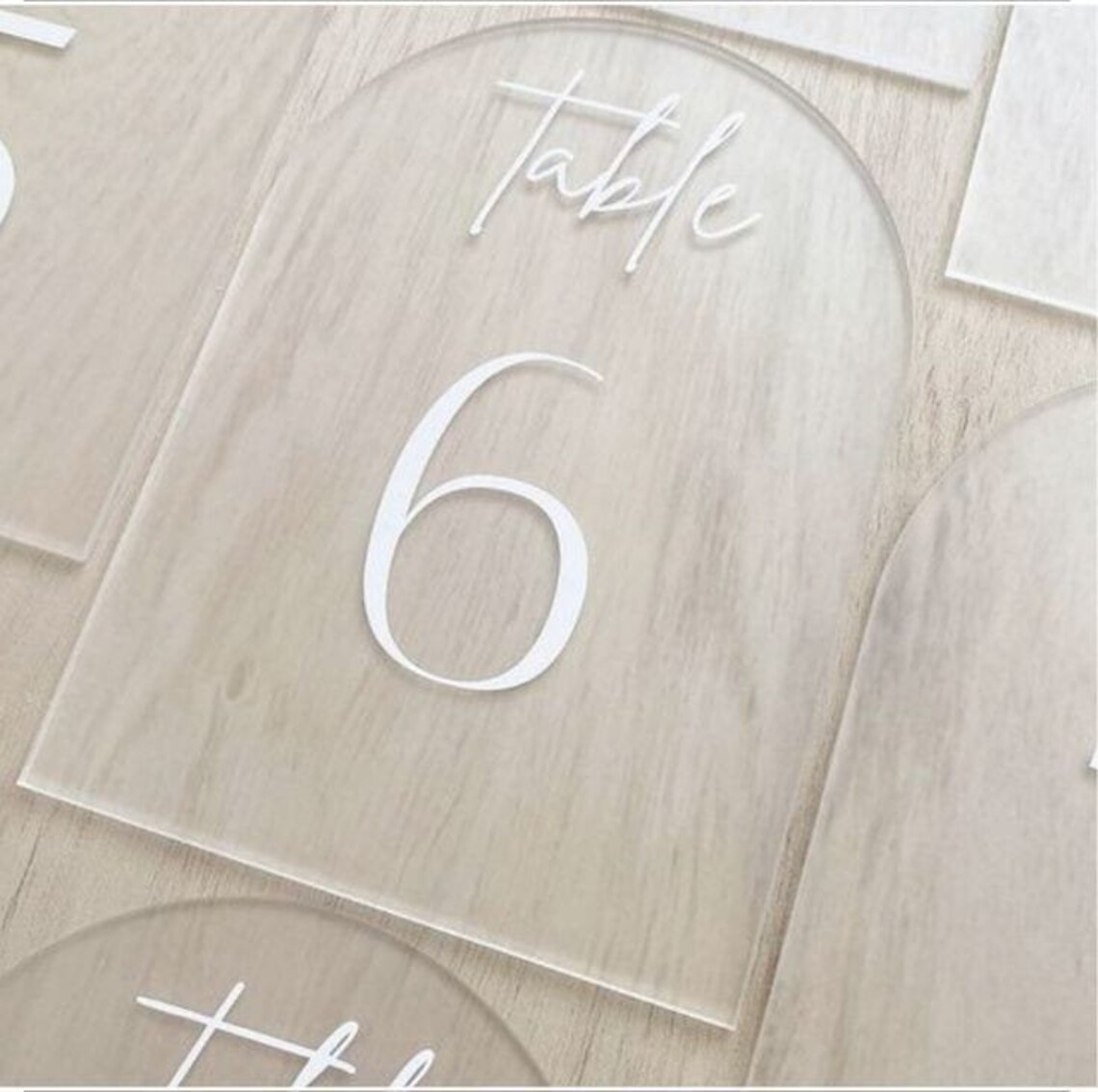 Plywood Table Numbers, 3D Laser Acrylic Numbers, Wedding Decoration ...
