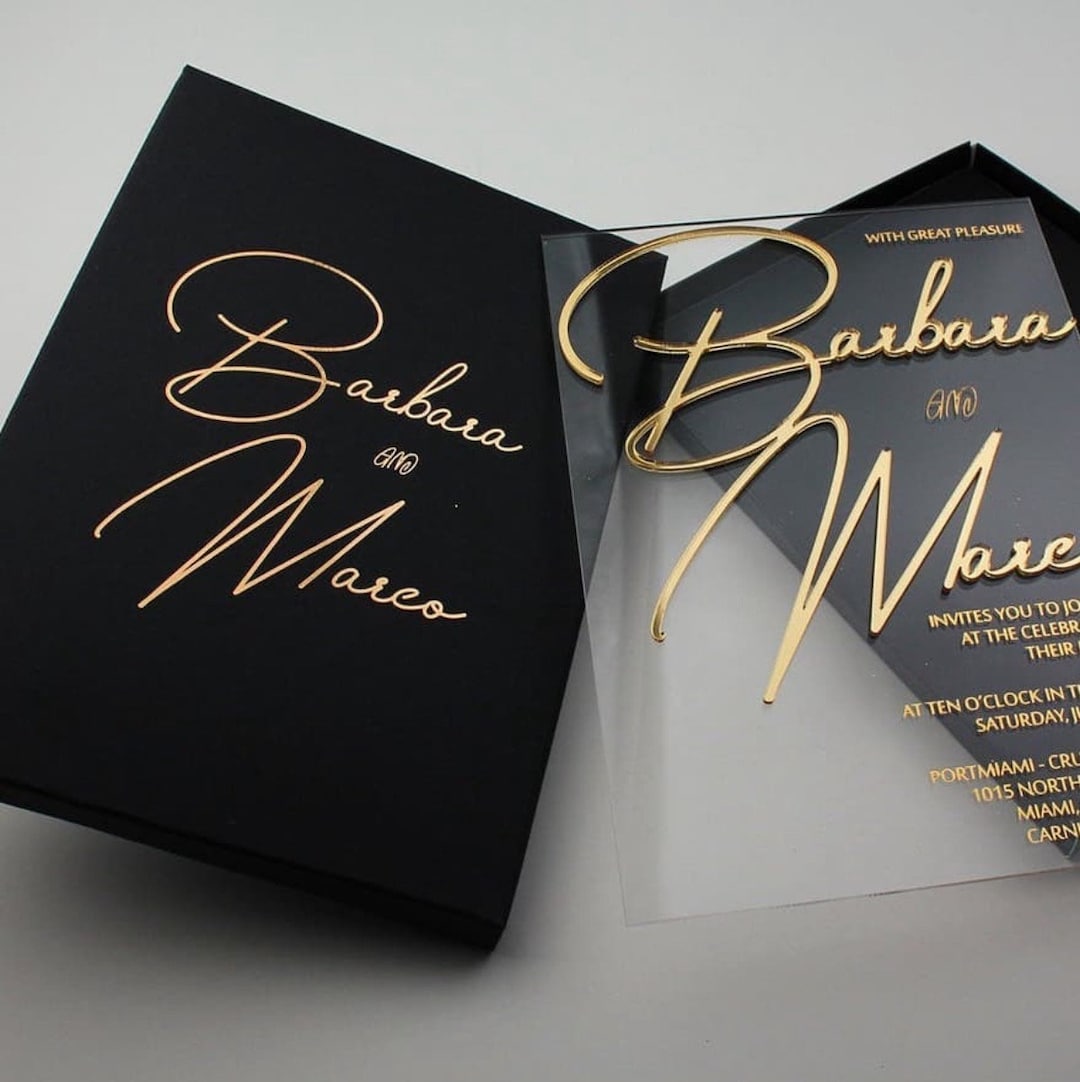 100 Pieces Invitation Cards, Gold/silver Printing, Shimmer Print on ...
